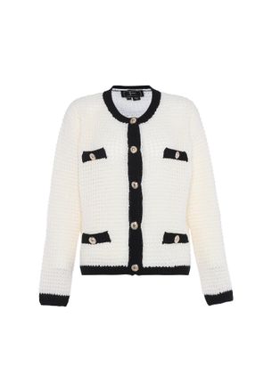 Faina Pullover Damen Wollwei&szlig;