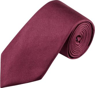 Tom Rusborg Unifarbene Seidenkrawatte mit Glanz in