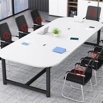 Generic Moderner B&uuml;rotisch, robuster Konferenztisch aus Holz mit Gewindebox und verstellbaren F&uuml;&szlig;en, 120 x 60 x 75 cm, ideal f&uuml;r Besprechungen und Zusammenarb