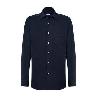 Kiton Homme, Chemises, Bleu, Taille: XL Chemise Nerano en jersey