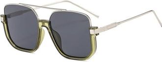 Generic Lunettes De Soleil Sport À Monture Large For Homme Et Femme, Idéales For Les Déplacements En Extérieur Ou Ville(Silver)