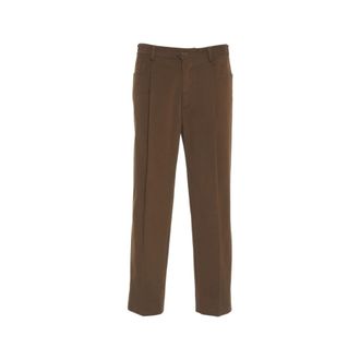 BRIGLIA 1949 Elegante Chino Hose Marrone Aw25 - - Trousers - Herren - Braun - S