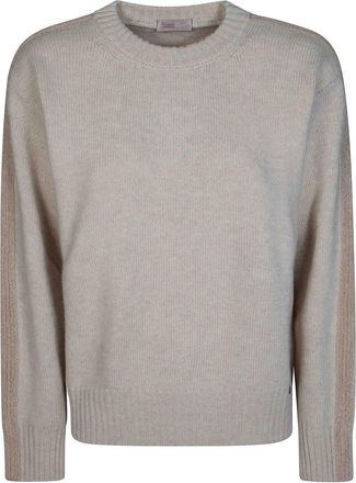 Herno Pull Col Rond - Beige