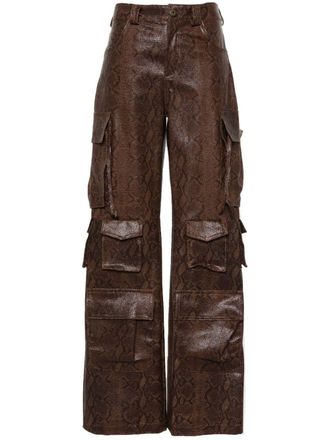 Salvatore Santoro Cargohose mit geradem Bein - Braun
