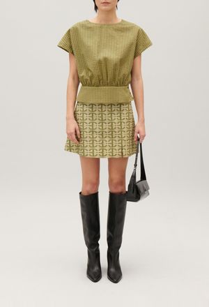 Claudie Pierlot Top ajour&eacute; fronc&eacute;