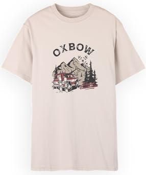 Oxbow Tee-shirt manches courtes coton bio ONTRIP Hiver 2025 Manches courtes, Col rond, Motif sur lavant