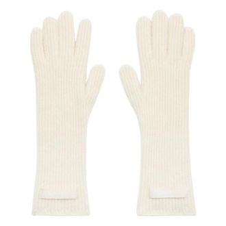 Jacquemus Femme, Accessoires, Blanc, Taille: ONE Size Gros Grain Gloves