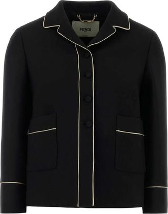 Fendi Piping-detail Front-pockets Blazer