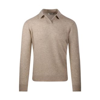 Altea Pull Col V en Laine - Homme - Pulls - Beige - Taille: M