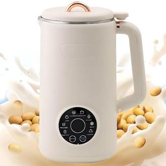 Generic Machine &agrave; Lait de Soja 1 L - Machine Automatique 8 en 1 pour Lait de Noix et dAvoine, Affichage LED, Sans Trempage, Minuteur, Auto-Nettoyante, Maintie