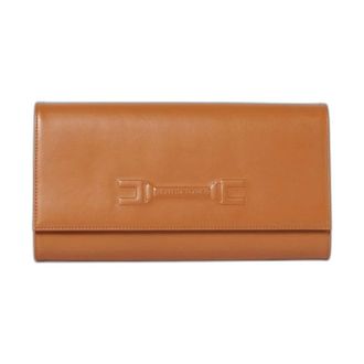 Elisabetta Franchi Clutch mit Logo-Pr&auml;gung - - Accessories - Damen - Braun - ONE SIZE