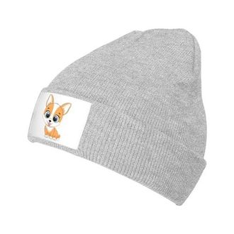 Generic Respirant Bonnet dhiver Tricot&eacute;, Chiot Mignon, &Eacute;pais Casquette Tricot&eacute;, Bonnets en Tricot pour Femme, Adultes, Sports
