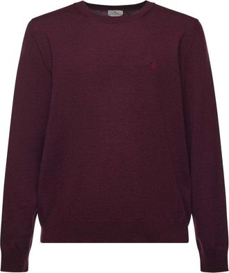 Etro Pull Col Rond - Rouge Brun