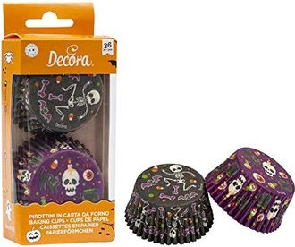 Decora 0339864 CF 36 Backf&ouml;rmchen Happy Halloween 50 x 32 mm, Kunststoff, Orange