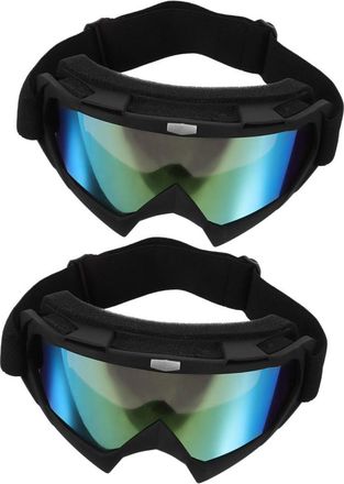 TOPBATHY 2 Paar Motocross Schutzbrillen f&uuml;r Herren und Damen Klare Atv Brille mit Staub und Winddichtem Schutz Ergonomisch f&uuml;r Outdoor Sportarten Wie Motorradf