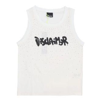 Disclaimer Wei&szlig;es Logo Tanktop Damenmode - - Tops - Damen - Wei&szlig; - S