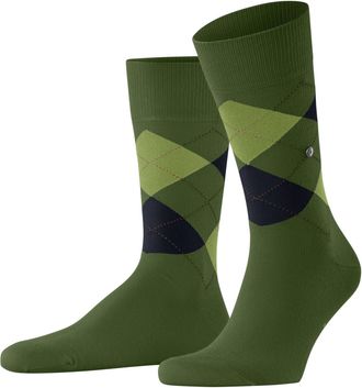 Burlington Herren Socken King M So Baumwolle gemustert 1 Paar, Grün Forest 7657-O, 40-46