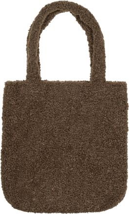 styleBREAKER Schultertasche Teddyfell Beuteltasche