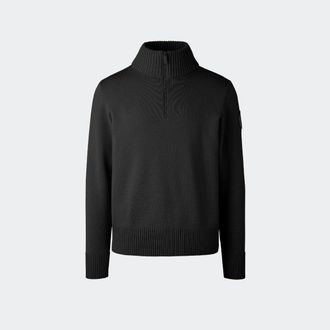Canada Goose Rosseau Pullover mit &frac14; Rei&szlig;verschluss (M&auml;nnlich, Black, S)