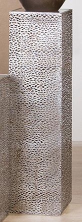 Casablanca Säule Purley Met.ant.silb.H.100cm27x27cm