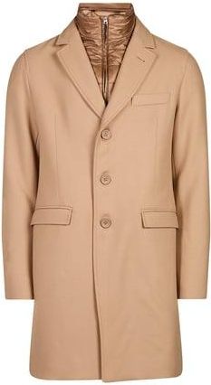 Herno Manteau &agrave; doublure en laine m&eacute;lang&eacute;e