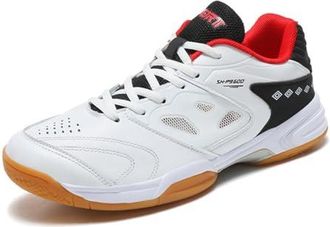 Generic Chaussures De Sport Pickleball pour Hommes Et Femmes, Baskets De Tennis Antid&eacute;rapantes pour Tous Les Terrains, Badminton, Squash Et Racquetball,Rouge,