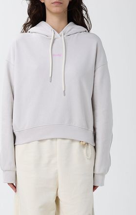 Disclaimer Sweat &agrave; capuche en coton coupe d&eacute;contract&eacute;e avec logo imprim&eacute;