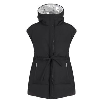 Herno &Auml;rmellose Daunenjacke mit Kapuze - - Jackets - Damen - Schwarzk - M