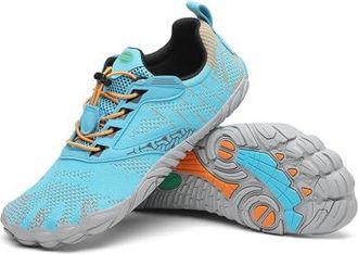 Saguaro Barefoot Shoes Chaussures Minimaliste Homme Femme Barefoot Chaussures Pieds Nus Trail pour Semelle Zero Drop Aéro Bleu,GR.39