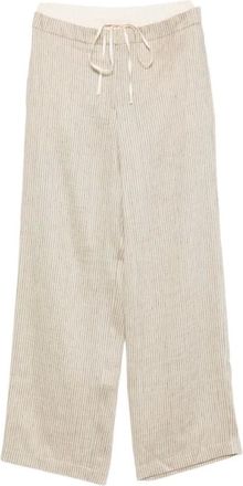 Alysi Femme, Pantalons, Beige, Taille: 38 FR Wide Pantalons
