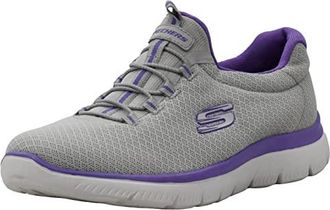 Skechers Sommets Basket Femme, Gris Violet, 37 EU