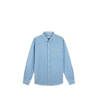 Maison Labiche Chemise &agrave; rayures en lin et coton