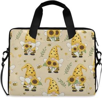 Alaza Sac pour ordinateur portable de 40,6 &agrave; 15,6 avec motif chien carlin sur un rose - Sac pour ordinateur portable de 40,6 &agrave; 15,6 cm - Sac fourre-tout pou