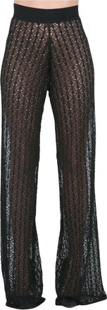 Circus Hotel Femme, Pantalons, Noir, Taille: 38 FR Wide Pantalons