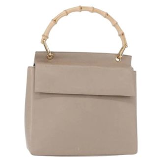 Gucci Pre-owned Cuir sacs-gucci - Femme - Pre-owned - Beige - Taille: ONE Size