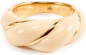 Aur&eacute;lie Bidermann Bague torsad&eacute;e Diana en laiton et plaqu&eacute; or