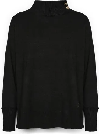Elena Miro Femme, Pulls, Noir, Taille: 48 FR Cardigan en viscose avec boutons