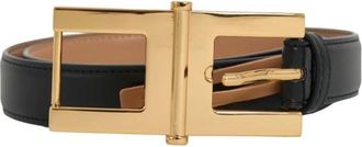 Elisabetta Franchi Femme, Accessoires, Noir, Taille: M Faux-leather Belt