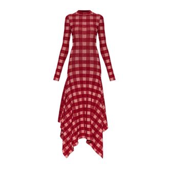 Ami Lang&auml;rmeliges Kleid - - Dresses - Damen - Rot - XS