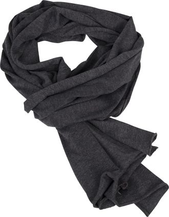 Build Your Brand Unisex Jersey Scarf Schal, Charcoal (Heather), one Size