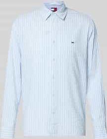 Tommy Jeans Relaxed Fit Freizeithemd aus Baumwoll-Modal-Mix