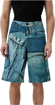 Versace Jeans Couture Homme, Shorts, Bleu, Taille: M Denim Shorts