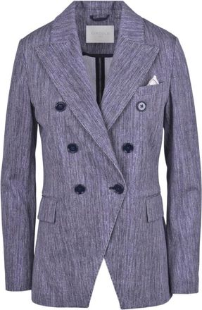 Circolo 1901 Femme, Vestes, Bleu, Taille: 42 FR Giacca doppiopetto in jersey