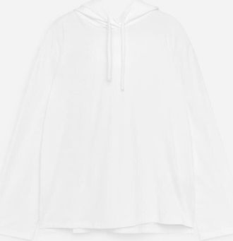 Arket Sweatshirt Mit Kapuze -Wei&szlig;