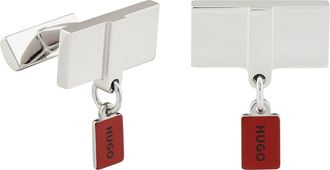 HUGO BOSS Manschettenknöpfe Hugo E-Hugotag-Cuf 50523082 Silberfarben