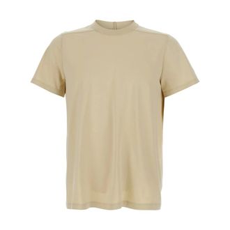 Rick Owens Homme, Tops, Beige, Taille: XL T-shirt &agrave; Col Rond