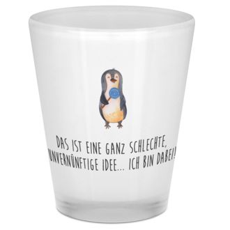 Mr. & Mrs. Panda Schnapsglas Pinguin Lolli - Geschenk, S&uuml;&szlig;igkeiten, Spruch, Schnapsgl&auml;ser, Unvern&uuml;nftig, Ganove, Lik&ouml;rgl&auml;ser, Shotgl&auml;ser, Lustige, Stamperl, Shotglas