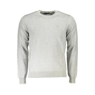 North Sails Grauer Baumwollpullover mit Kontrastdetails - - Knitwear - Herren - Grau - 2XL