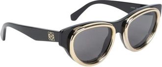 Loewe Femme, Accessoires, Noir, Taille: ONE Size Anagram Swan Lunettes de soleil