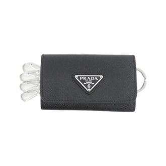 Prada Pre-owned &Eacute;tui &agrave; cl&eacute;s Ottagon Saffiano - Femme - Pre-owned - Noir - Taille: ONE Size